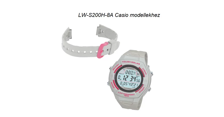 LW-S200H-8A Casio szürke műanyag szíj